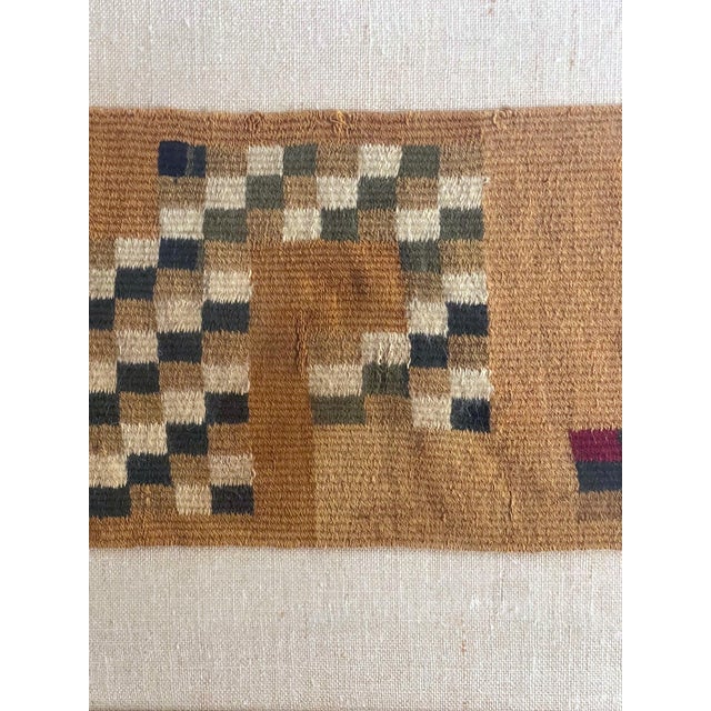 16th Century Framed Pre-Columbian Woven Textile Fragments Inca Culture ...
