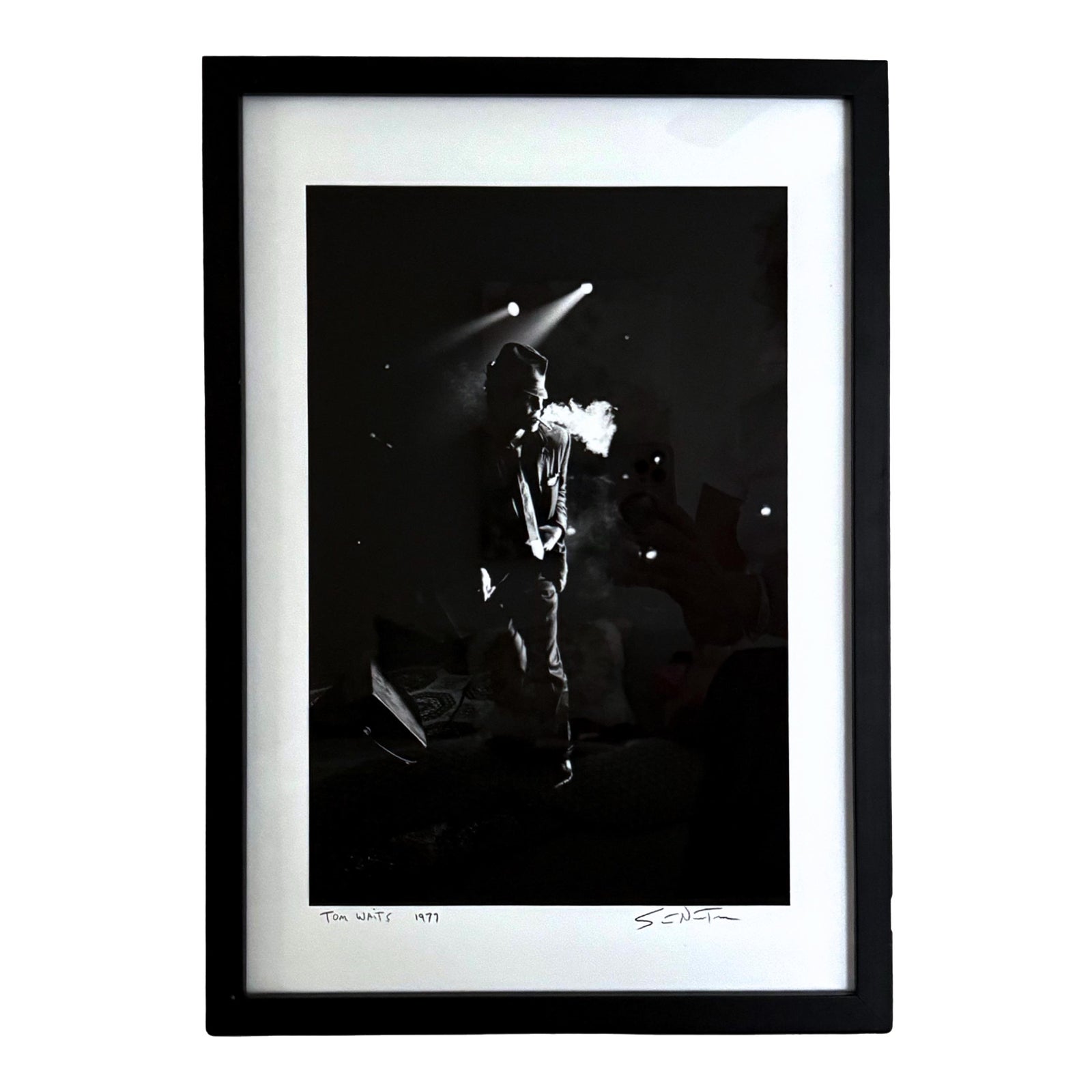 Tom Waits at Austin City Limits in 1977 Signed Photo Print | Chairish