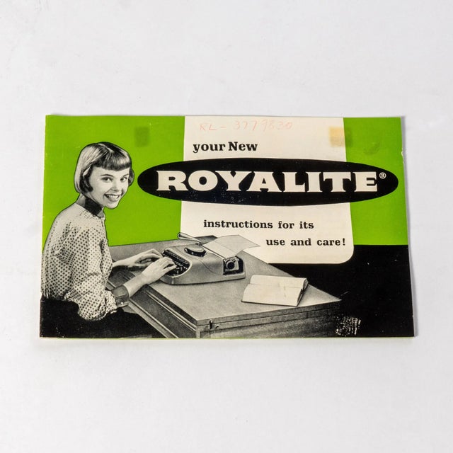 Vintage Royalite Typewriter - 1950's | Chairish