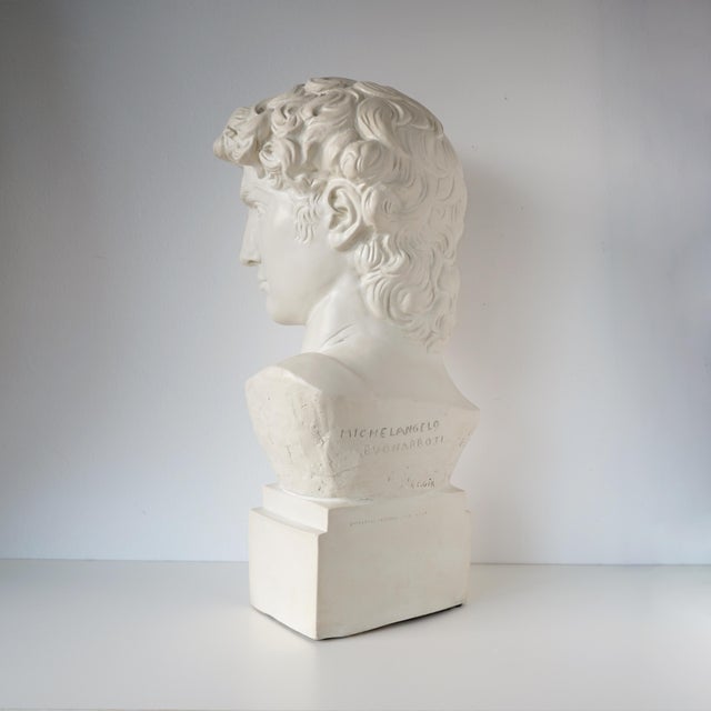 1965 Universal Statuary Corp Michelangelo Buonarroti "David" Plaster ...