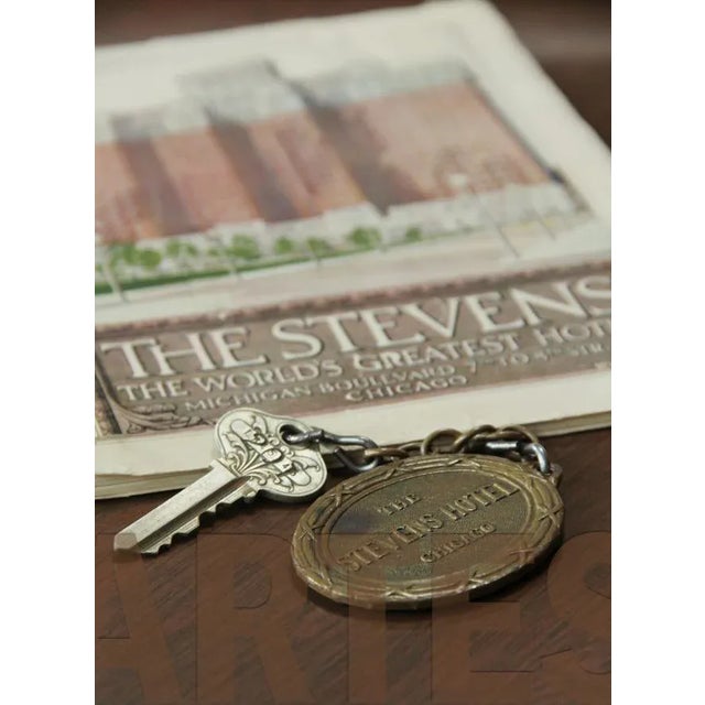 1920s Historical American Bronze Fob With Key | Chairish