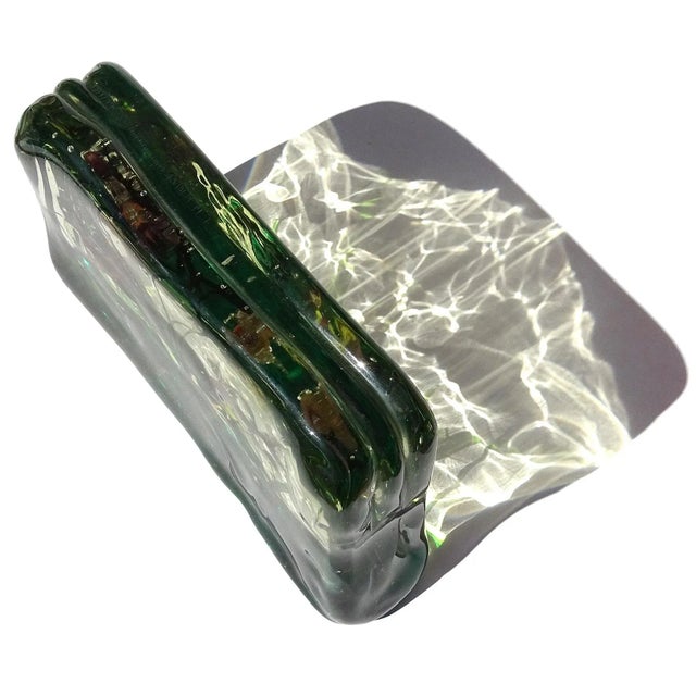 A.Ve.M. Murano Vintage Purple Red Yellow Green Algae Swimming Double ...