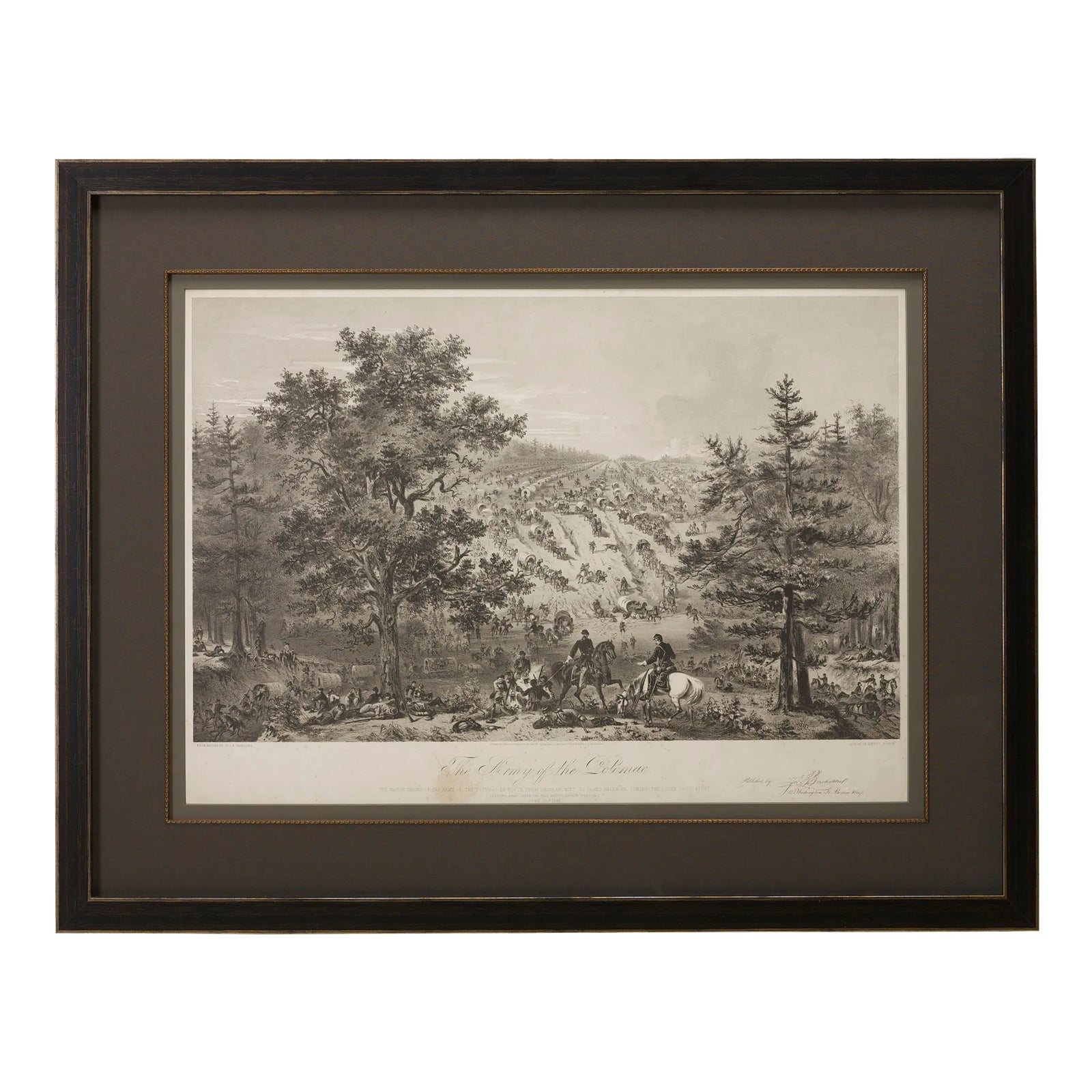 "The Army of the Potomac" Civil War-Era Lithograph by John Bachelder ...