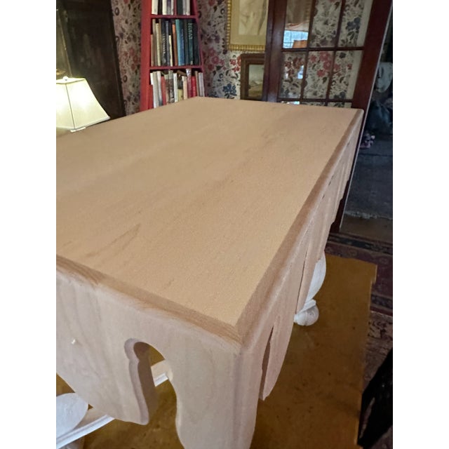 Scalloped Duchess of Windsor Gothic Jansen Style Hall or Tea Table ...