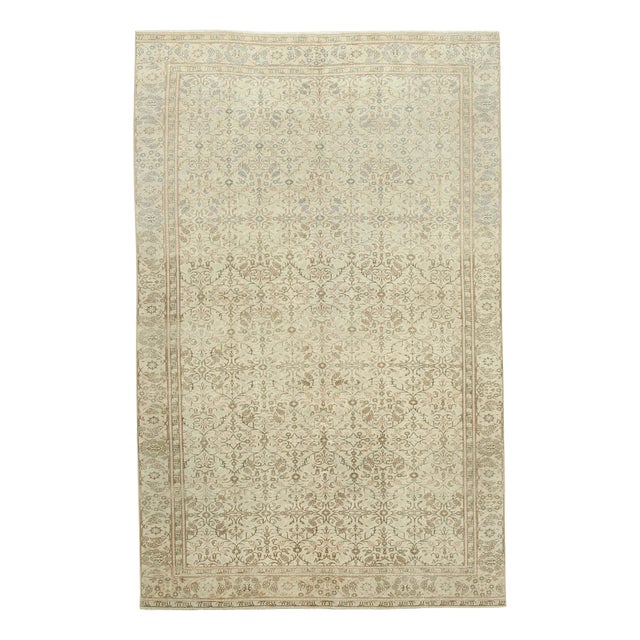 Vintage Beige Rug in Wool | Chairish
