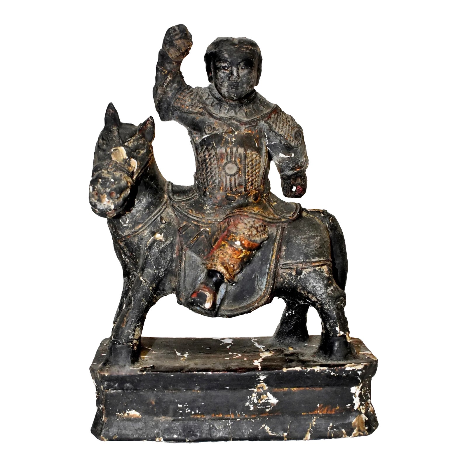 18th Century Warrior Statue | Chairish