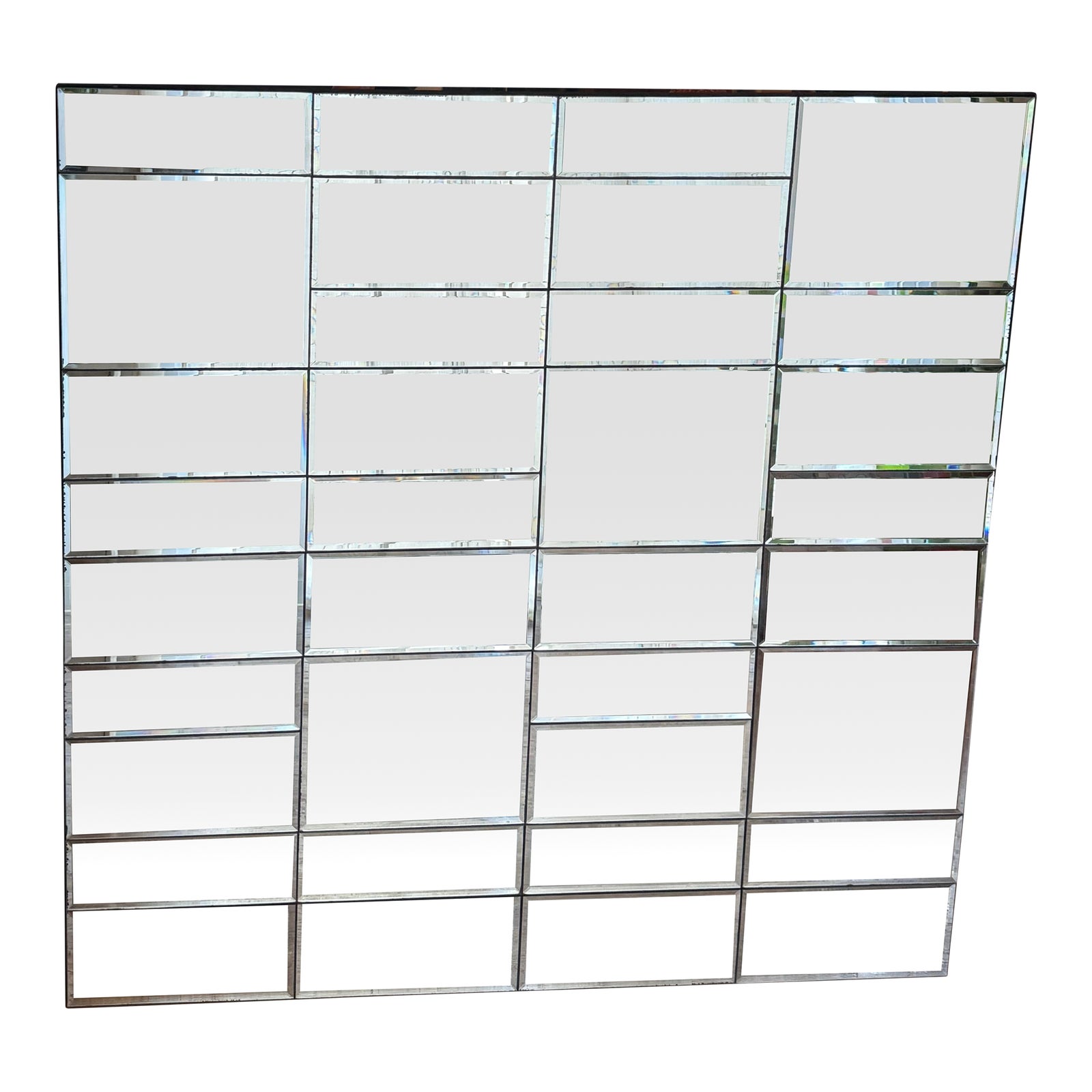 Ren Wil Large Multi-Panel Wall Mirror With Beveled Edges. Felt Backing ...