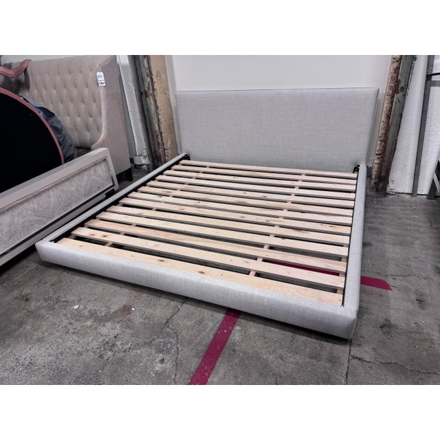 Eastern King Custom Design Bed Frame | Chairish