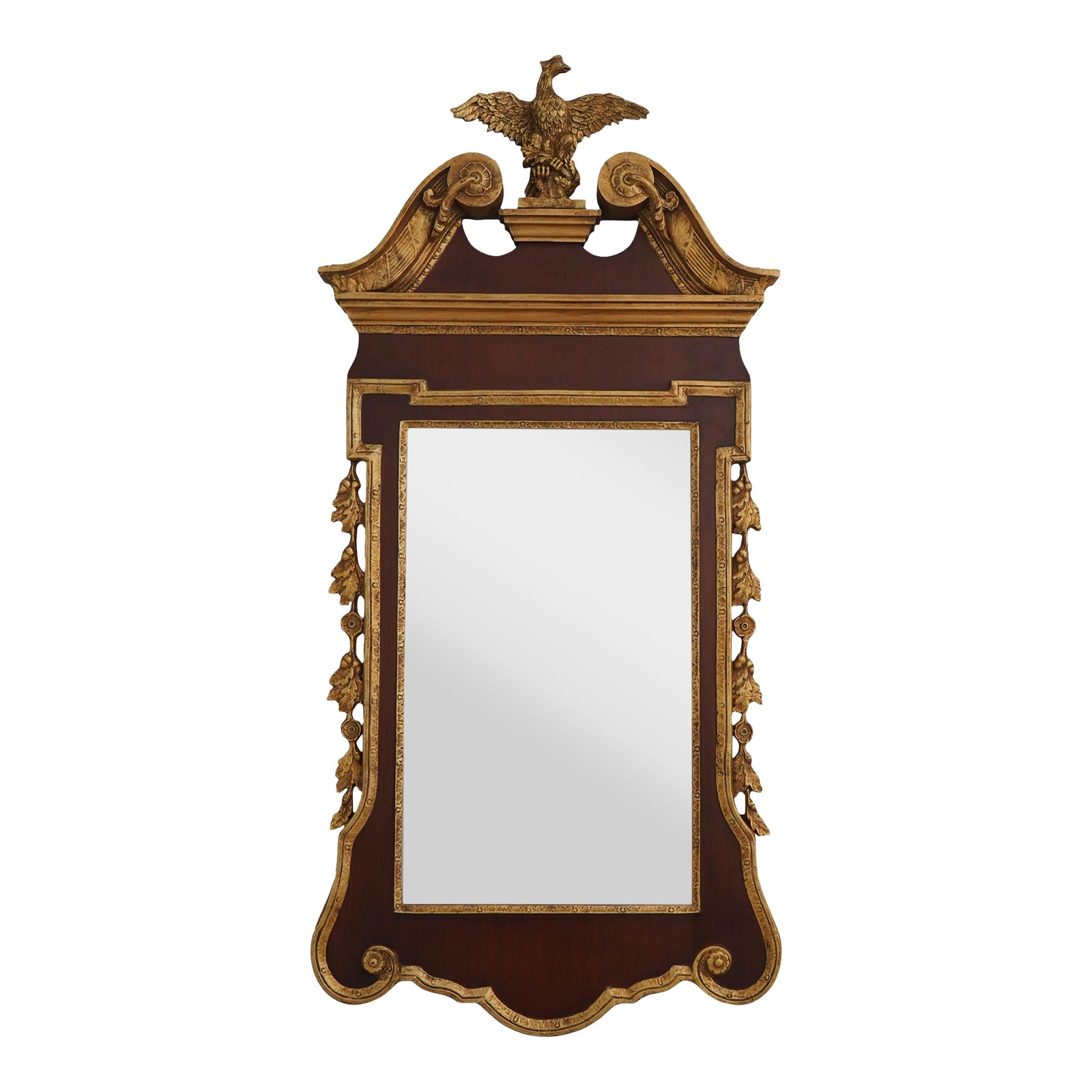Friedman Brothers Chippendale Phoenix Top Mirror | Chairish