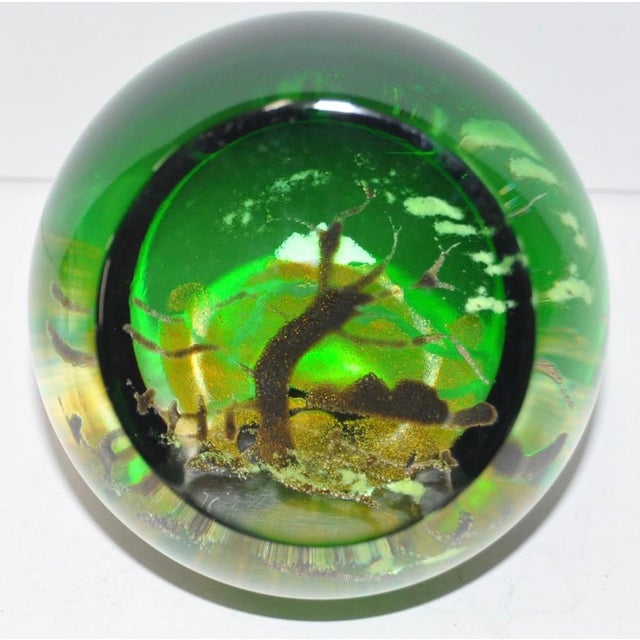 Caithness "Spring Symphony" Glass Paperweight | Chairish