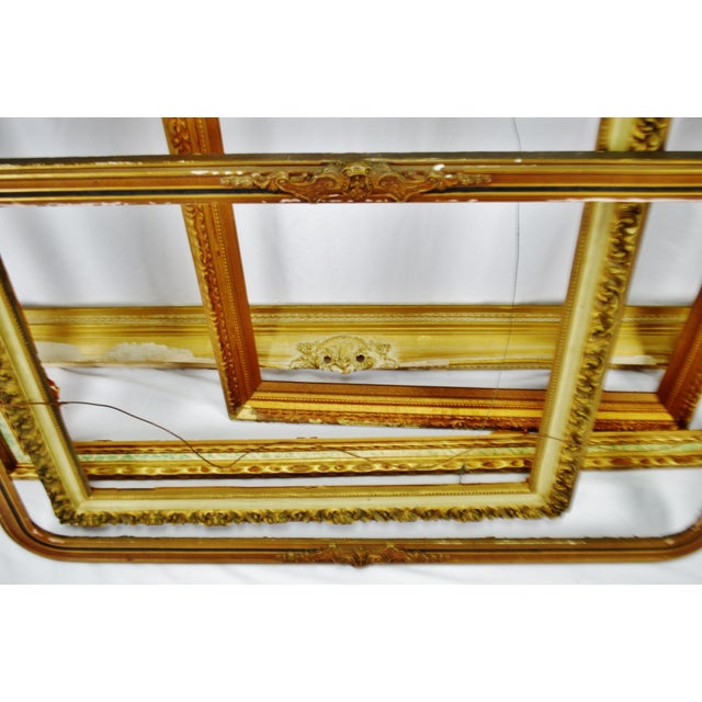 Vintage Large Wood Picture Frames - Group of 5 | Chairish