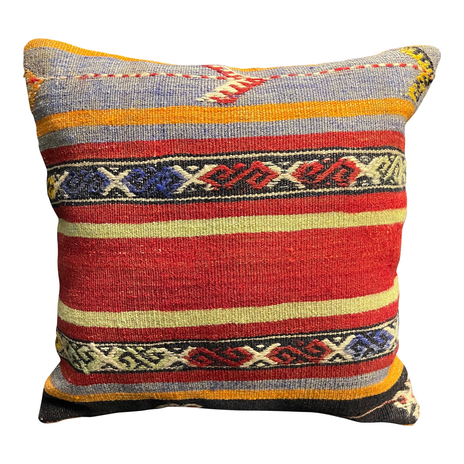 Colorful Vintage Pillow Cover | Chairish