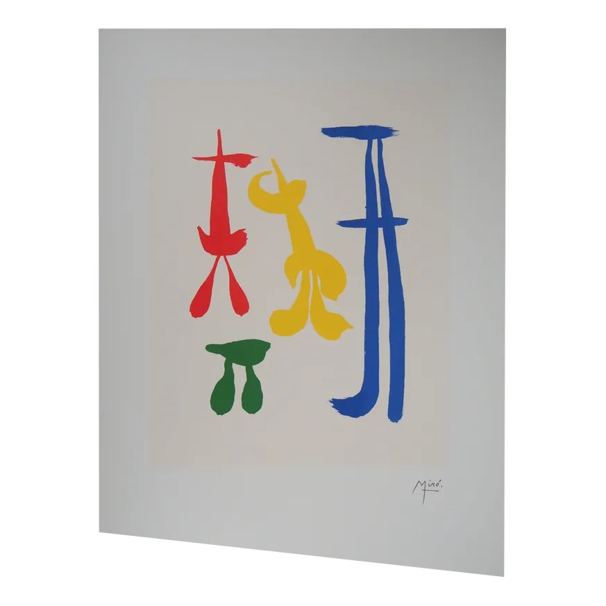 Joan Miro, Surrealist Family, Lithograph | Chairish