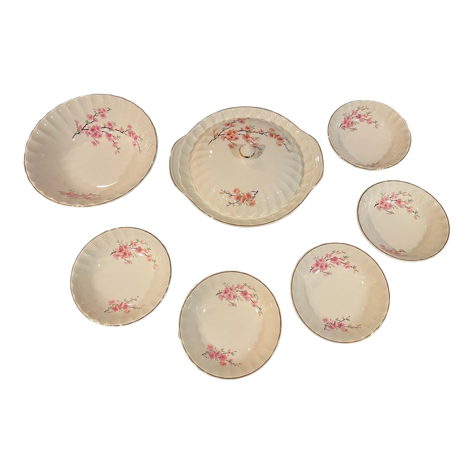 1940s Mid Century Bolero Bowls and Serving Pieces Featuring Cherry ...