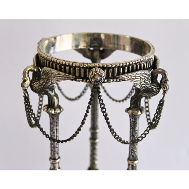Late 20th Century Bombay & Co Silver Plate Pedestal for Buffet Table ...
