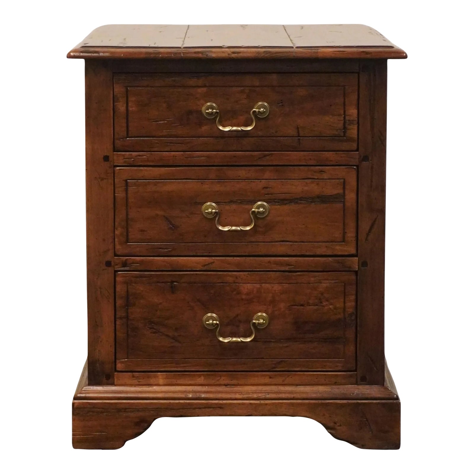 Ethan Allen Old World Treasures 20" Rustic European Three Drawer ...