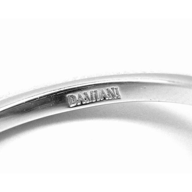 Damiani EDEN 18k White Gold Diamond Band Ring, size 7 | Chairish