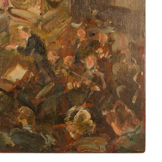 Early 20th Century "Theater" Expressionist Style Oil Painting by Jean ...