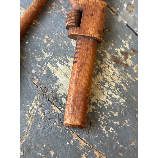 Vintage Hand-Carved Folk Art Tools, a Pair, Circa 1930s/40s | Chairish