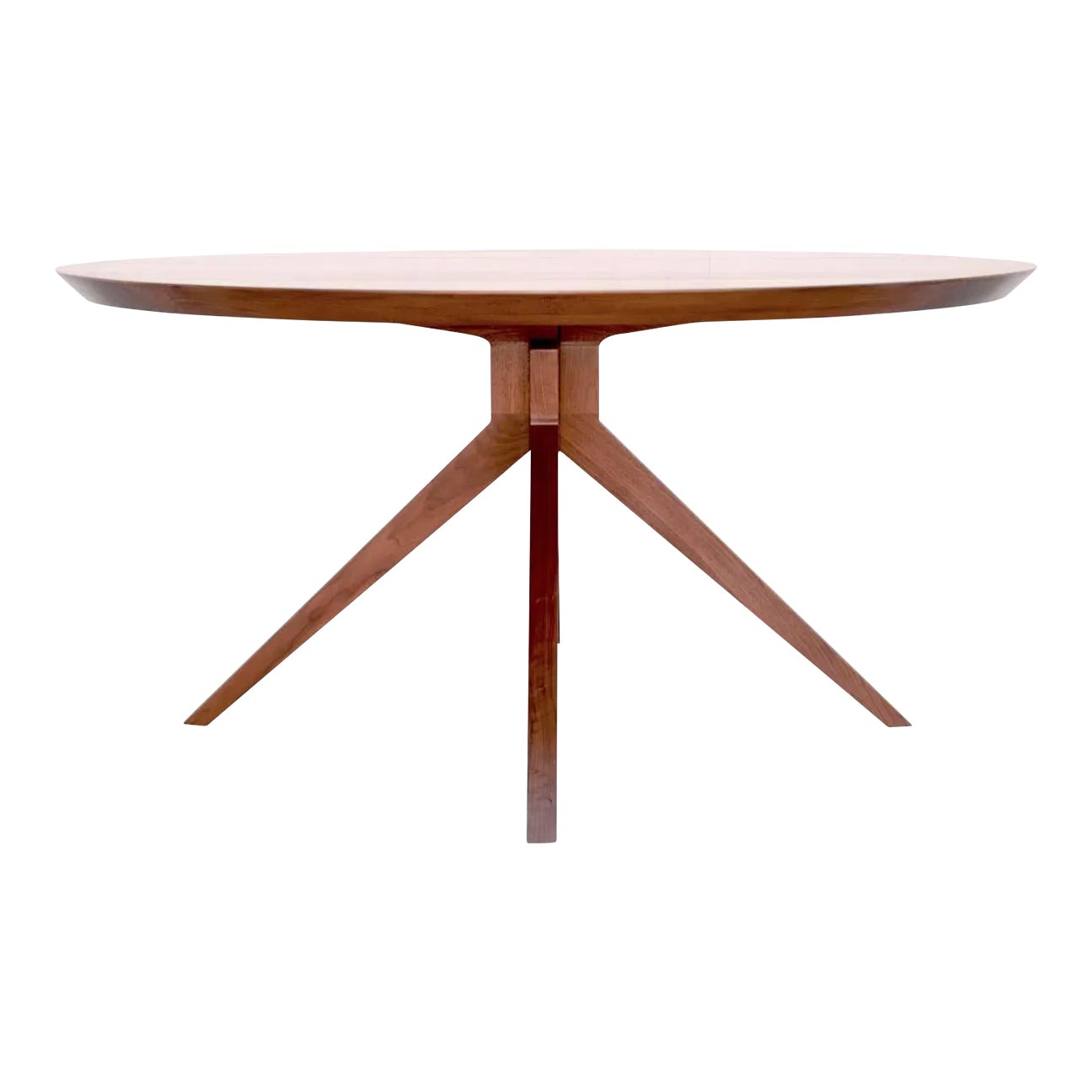 Sputnik Dining Table in Solid Walnut by Petersen Antiques | Chairish