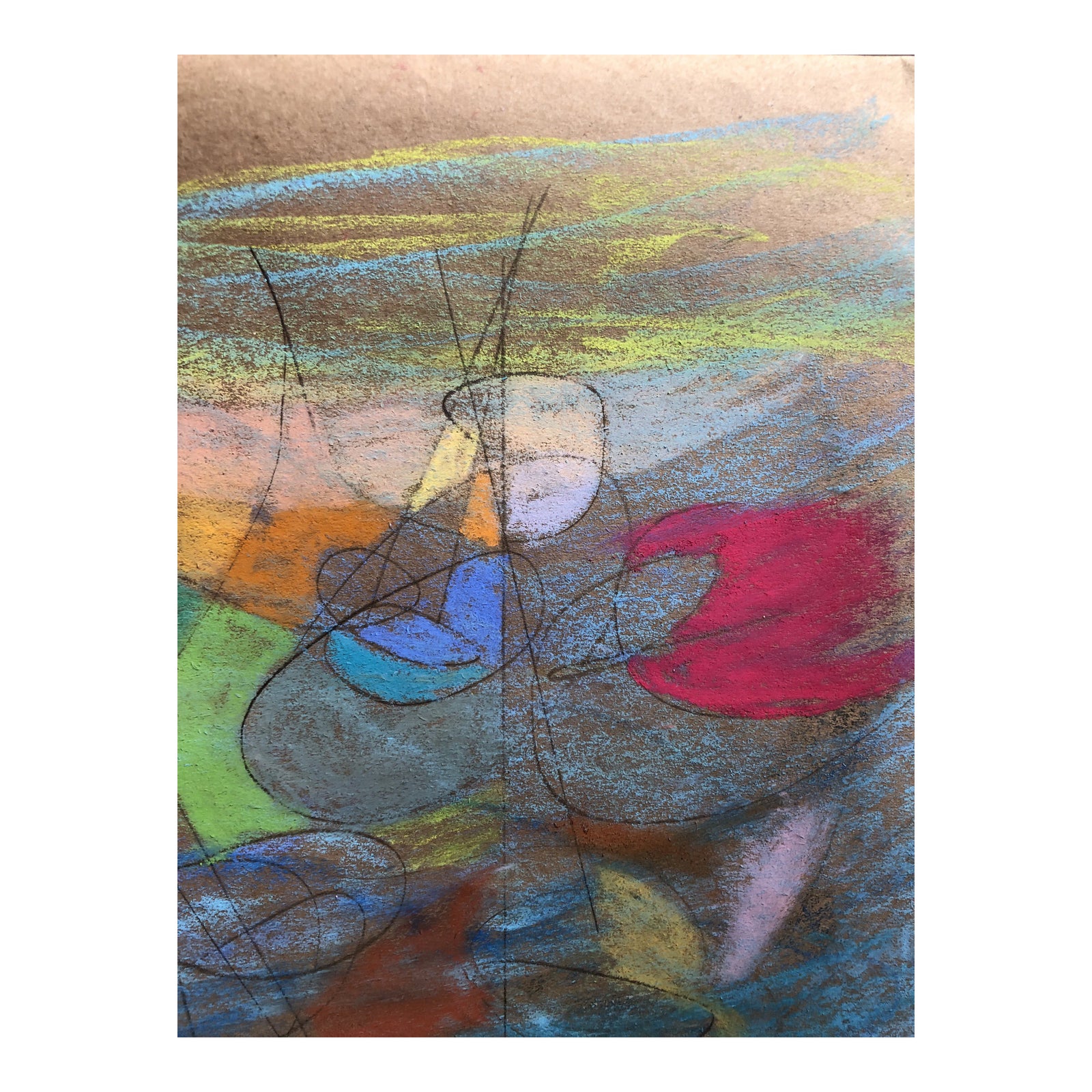 Abstraction No. 109 by Erik Sulander 12x11 Paper | Chairish