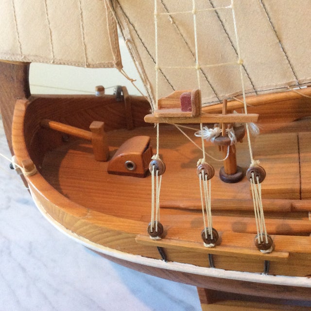 Vintage Model Ship | Chairish