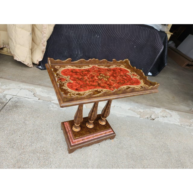 Maitland-Smith Leather Wrapped Side Table | Chairish