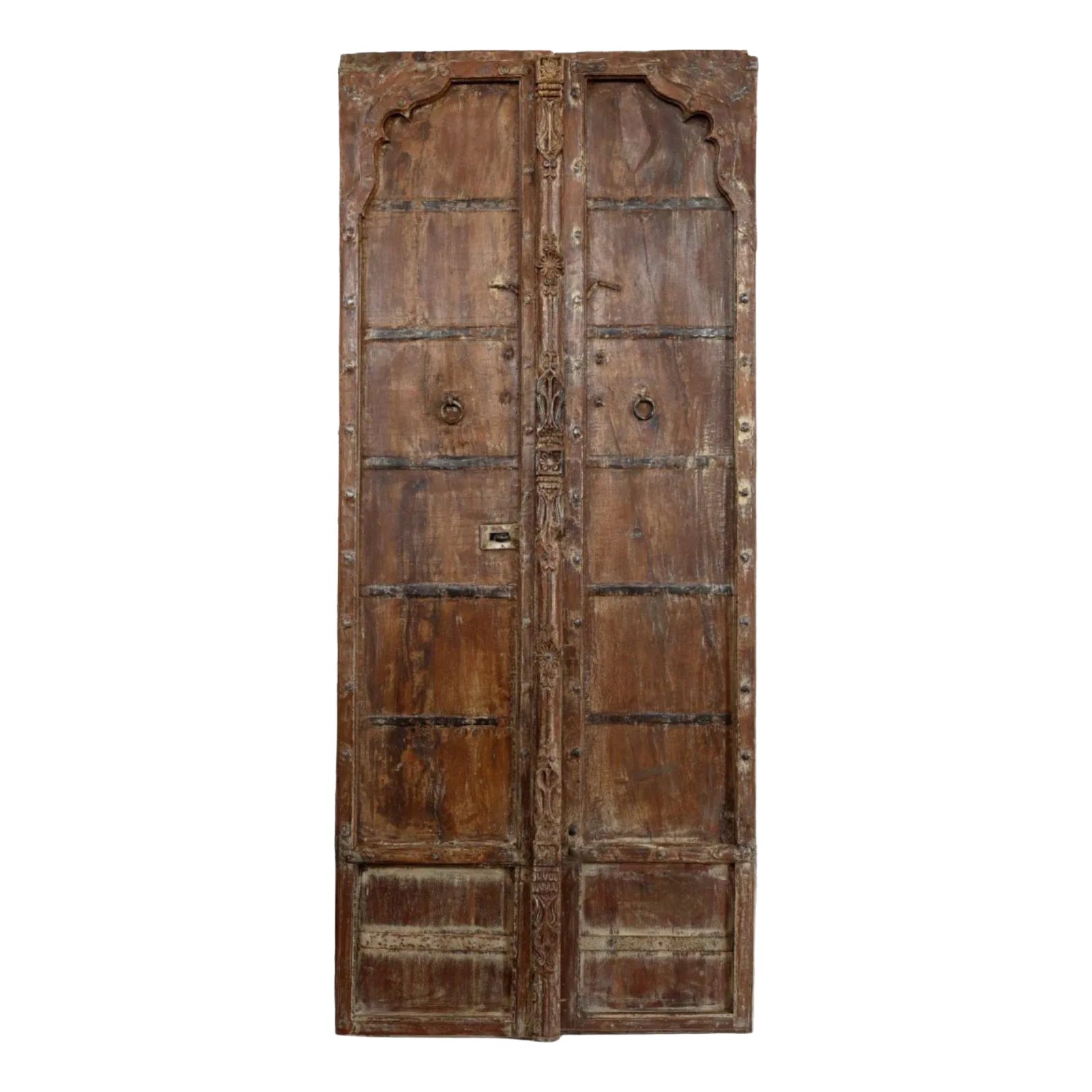 Antique Rustic Doors Teak Wood Exterior Barn Door Shutters 84 | Chairish
