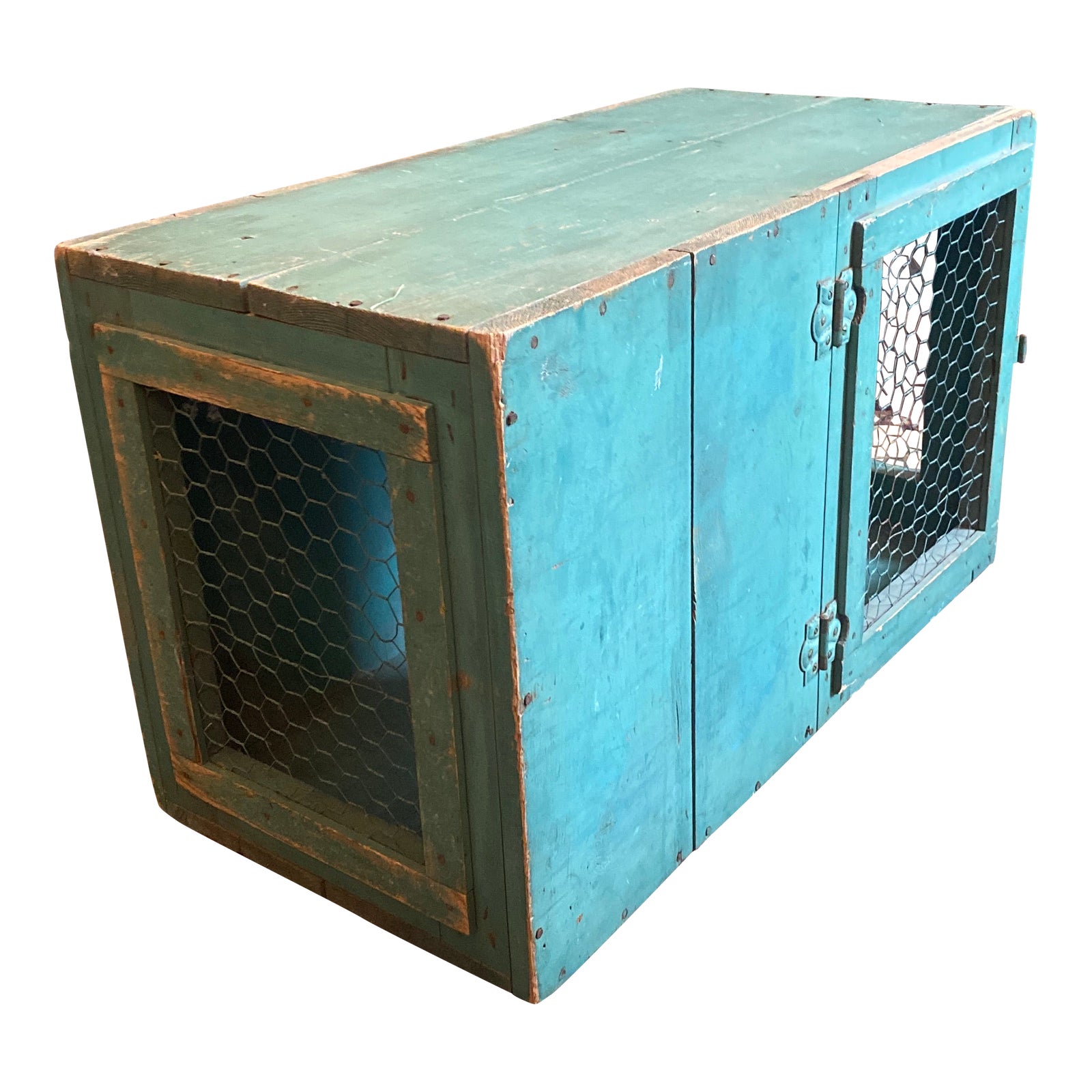 Antique Country Poultry Cage Table | Chairish