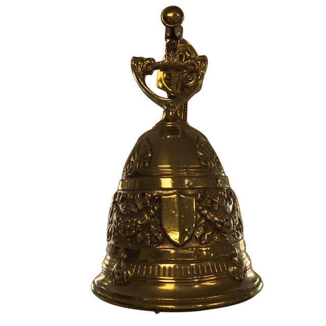 Early 20th Century Gothic Brass Monastery or Church Wall Hanging Bell ...