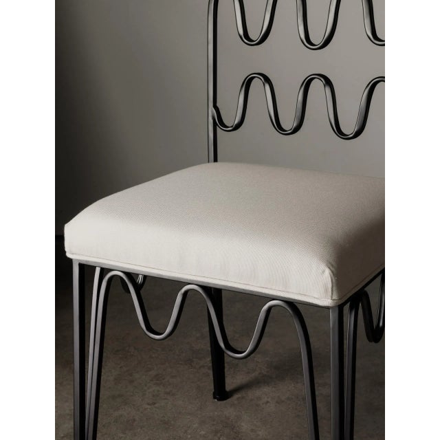 Wave Modern Chair, Black | Chairish