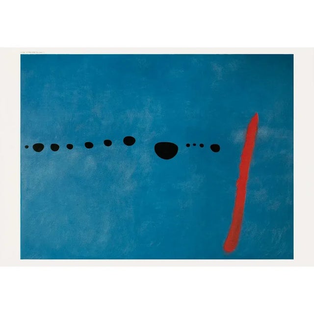 1993 Joan Miro "Blue 2", First German Edition Large Poster | Chairish