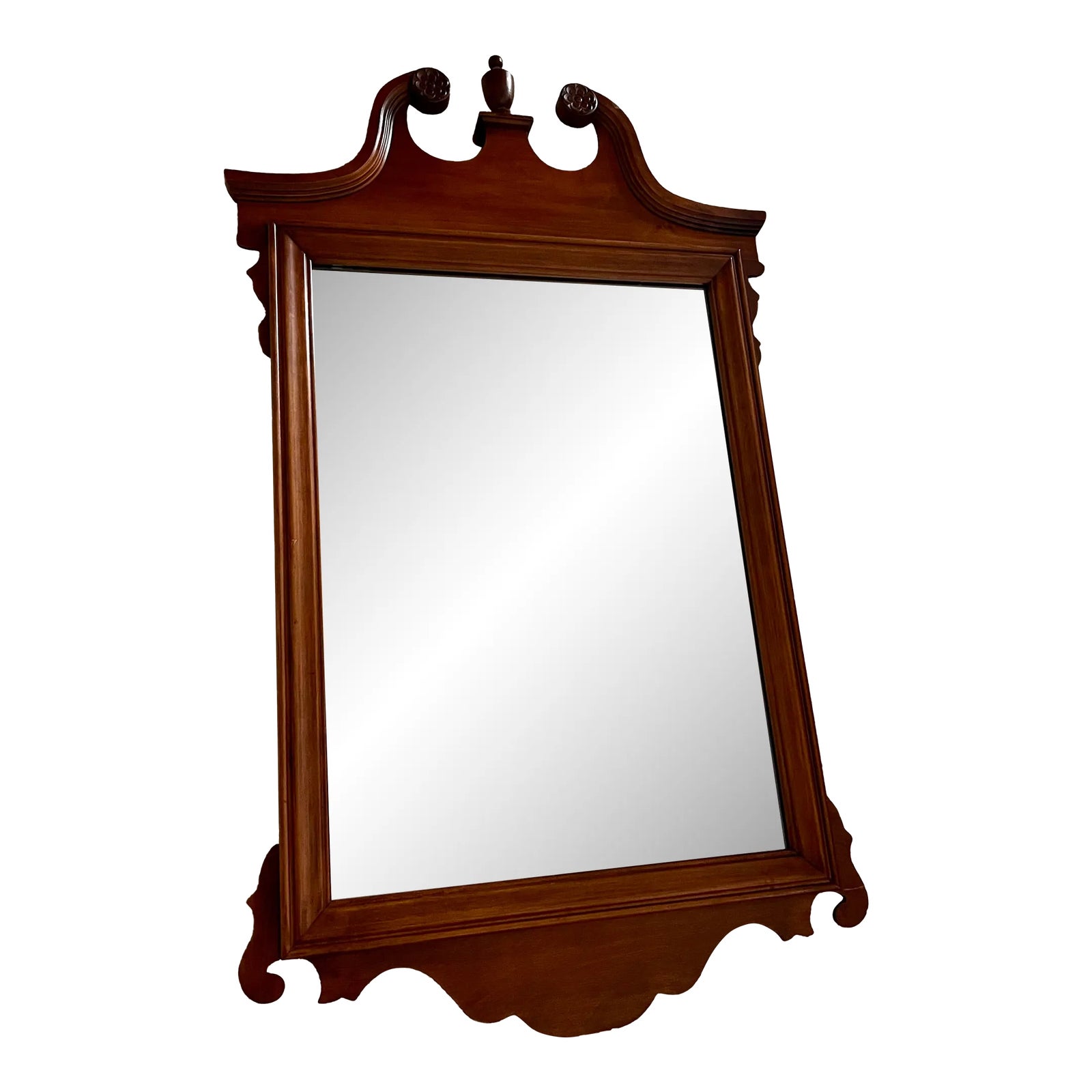 1950’s Gilchrist of Boston Wood Frame Mirror | Chairish