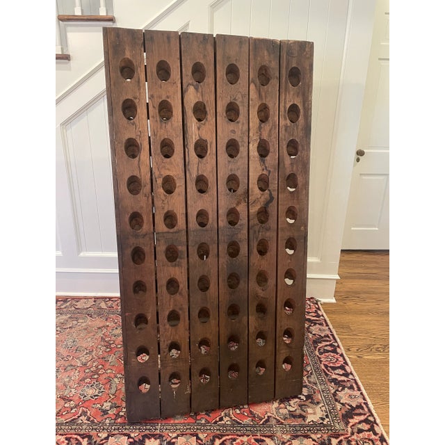 Early 20th Century Riddling Rack for Wine Bottles | Chairish