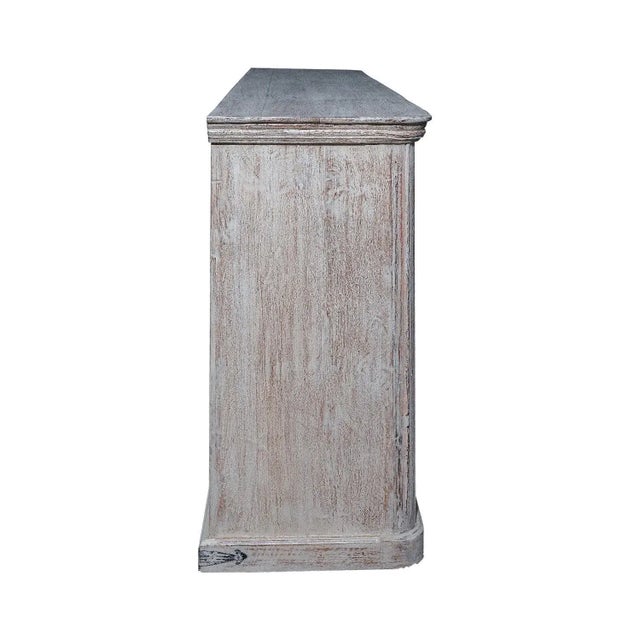 Solid Wood Extra Large Long Sideboard with 4 Doors & Drawers | Chairish