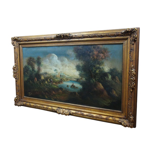 Mid 20th Century French Louis Patin Country Landscape Shepherd ...