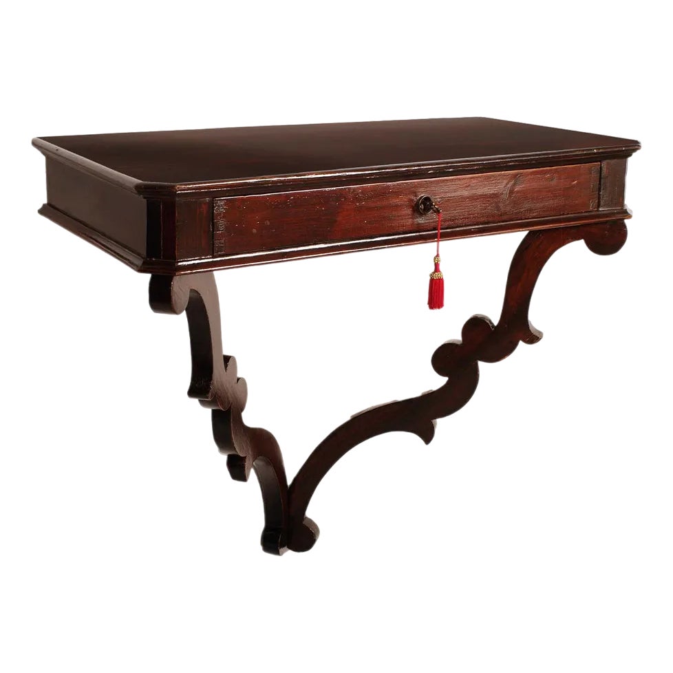 Large 17th Century Tuscan Renaissance Hanging Console in Walnut with ...
