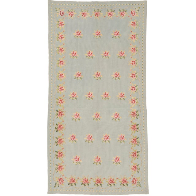 Antique Needlepoint Rug | Chairish