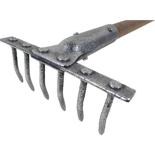 Restored English Garden Rake/Cultivator | Chairish