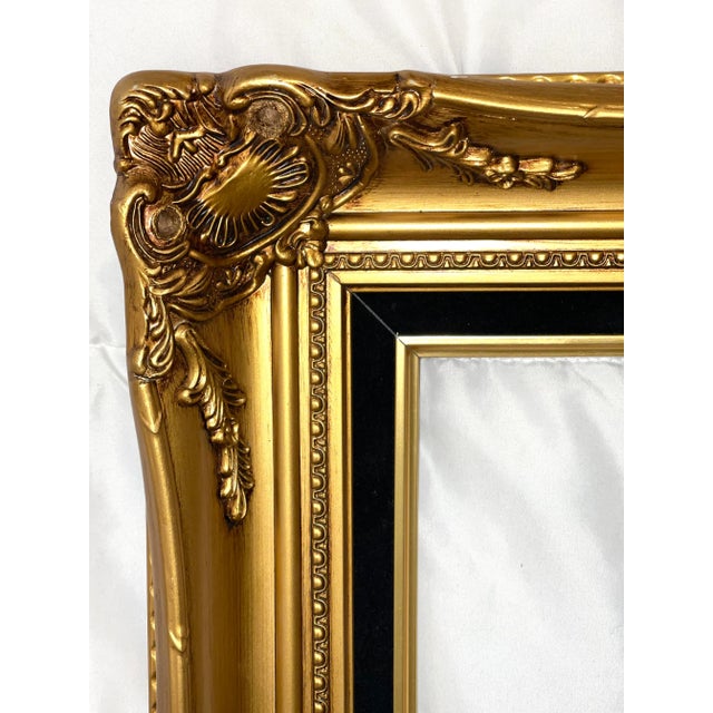 Gold Baroque Wood Frame French Italian | Chairish
