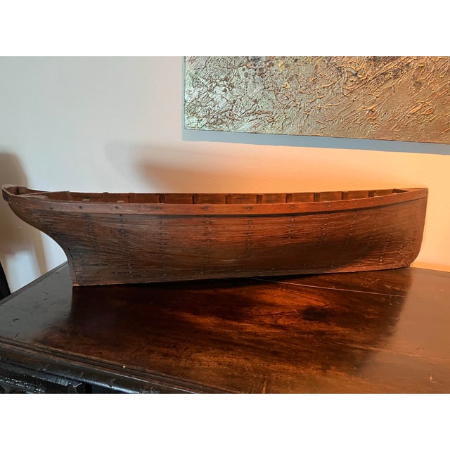 1930s Handcrafted Boat Model | Chairish