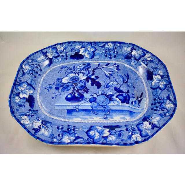 Early Clews Staffordshire Blue Transferware Well & Tree 'Coronation ...