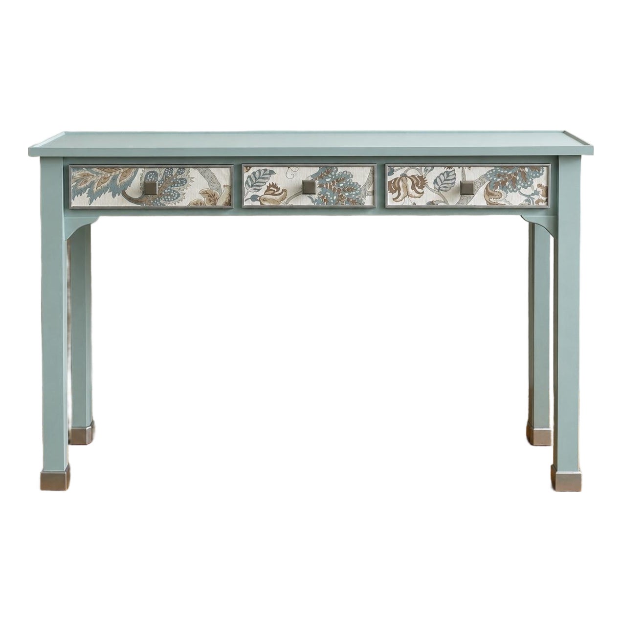 One-of-a-Kind Hand Painted Console Table | Entryway Table | Blue ...