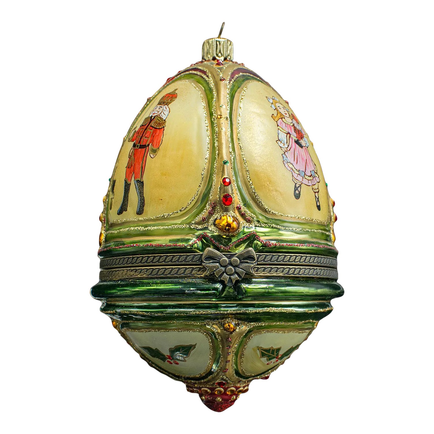 1970 Vintage Continental Egg Shape Christmas Bauble | Chairish