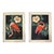 Pair of Mid Century Pink Flamingo Airbrush Prints by Billy Seay in Frame | Chairish