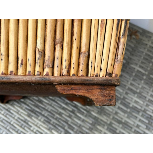 Large Bamboo & Reed Box Planter | Chairish