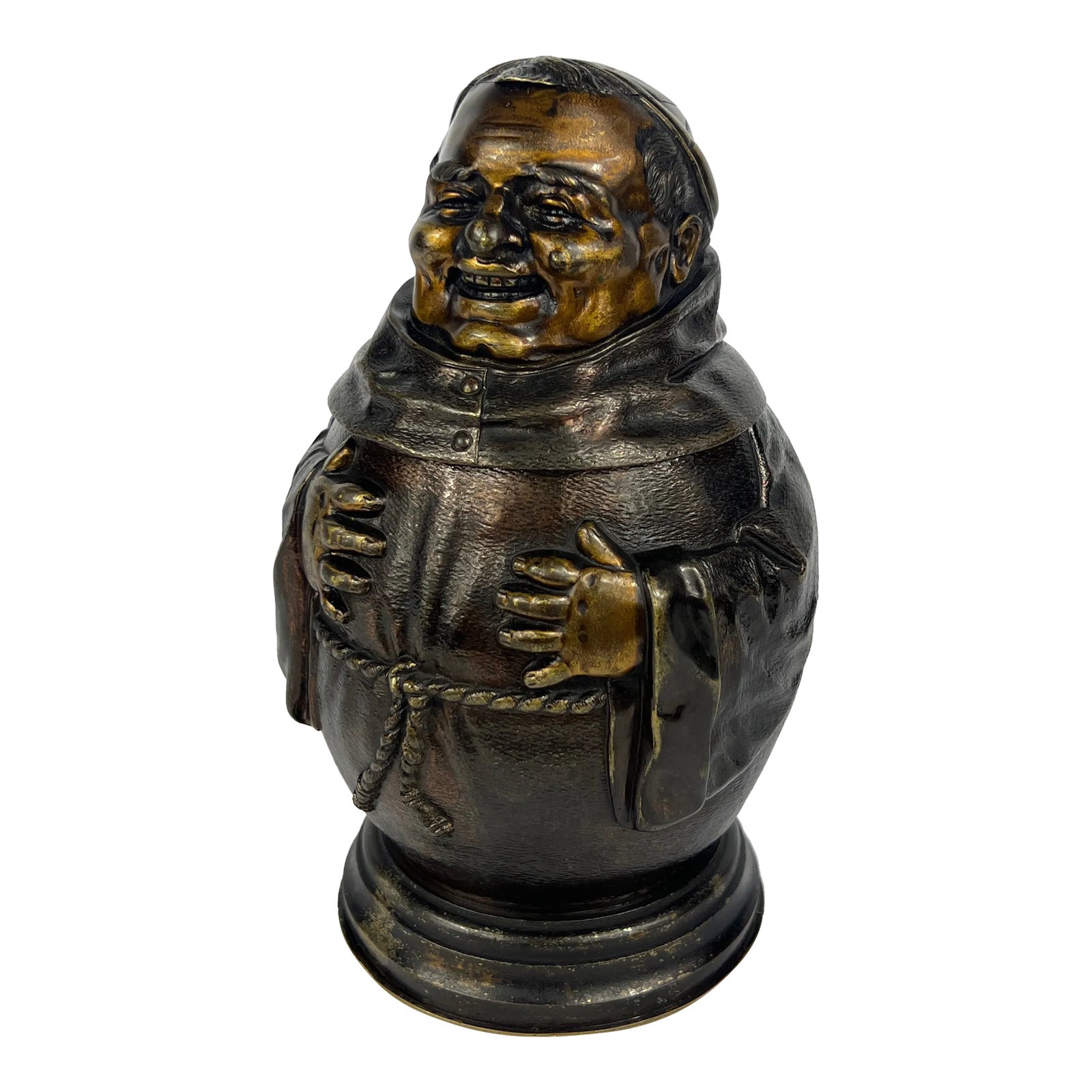 1881 Edward VII Prince of Wales Bronze Monk Inkwell & Humidor Admiral ...