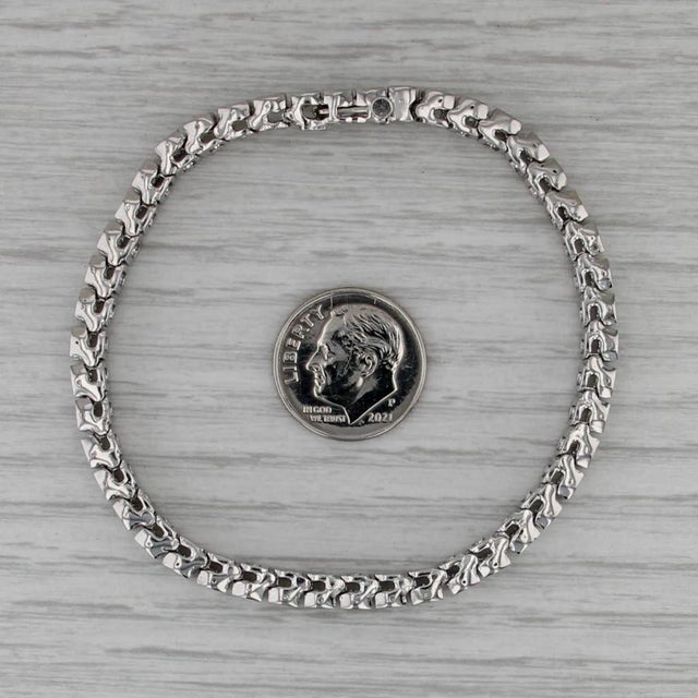 4.70ctw Diamond Tennis Bracelet Platinum 7" 5.2mm | Chairish