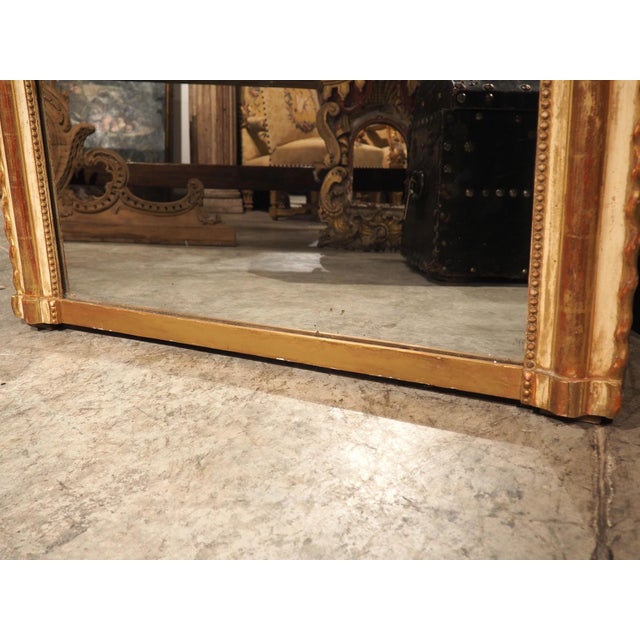 Antique French Painted and Gilt Louis Philippe Style Mirror With ...