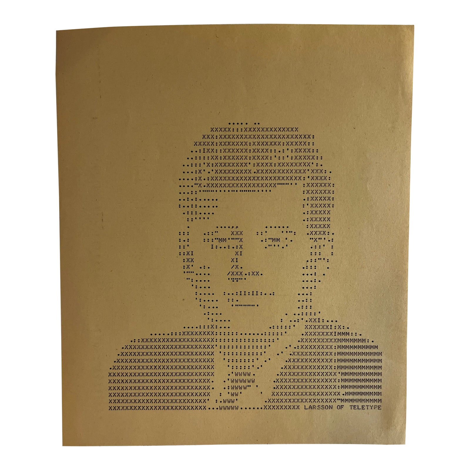 1965 Original John F. Kennedy Computer Printout | Chairish